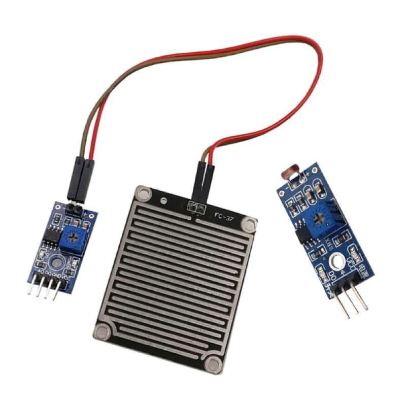 Promo 3.3V-5V Rain Sensor Module + 5V Photosensitive Module LDR ...