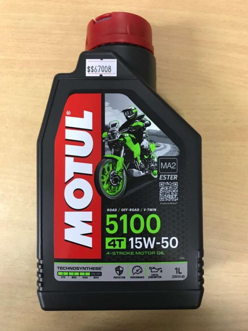 Promo Oli Mesin Motor Motul 5100 4T 15W-50 1L 67008 Diskon 33% di ...