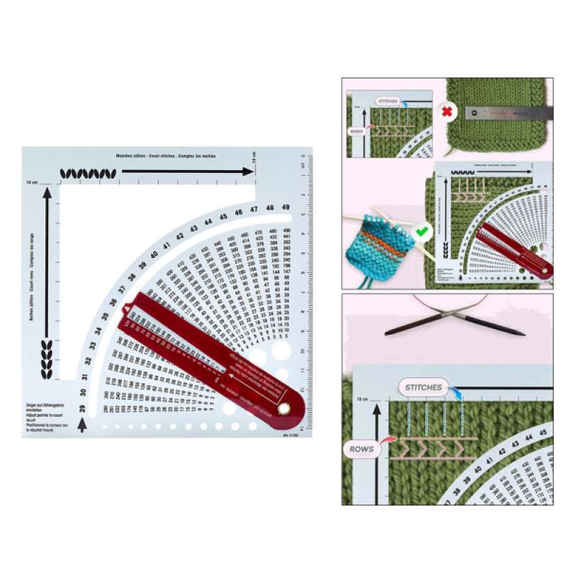 Promo Knitting Calculator Sewing Tools Knitting Counter Density Ruler ...