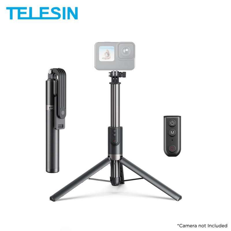 Jual TELESIN 3in1 Extendable Monopod 130CM with Tripod and Remote ...