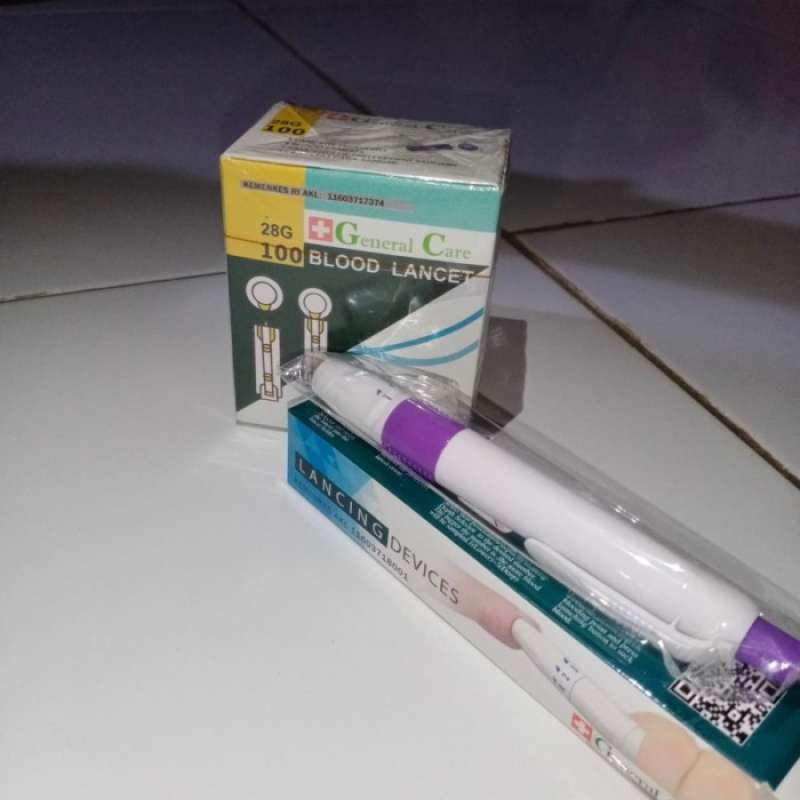 Promo Paket Lancing Device / Pen Lancet + Jarum Lancet General Care 28g ...