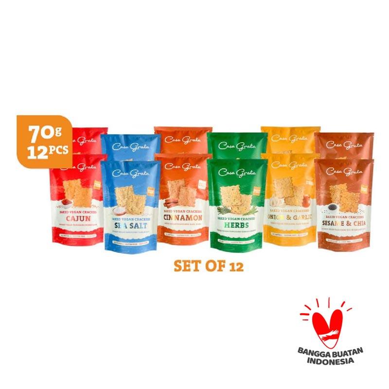Jual Set of 12 -70gr (12 Casa Grata Crackers - choose your own flavor ...