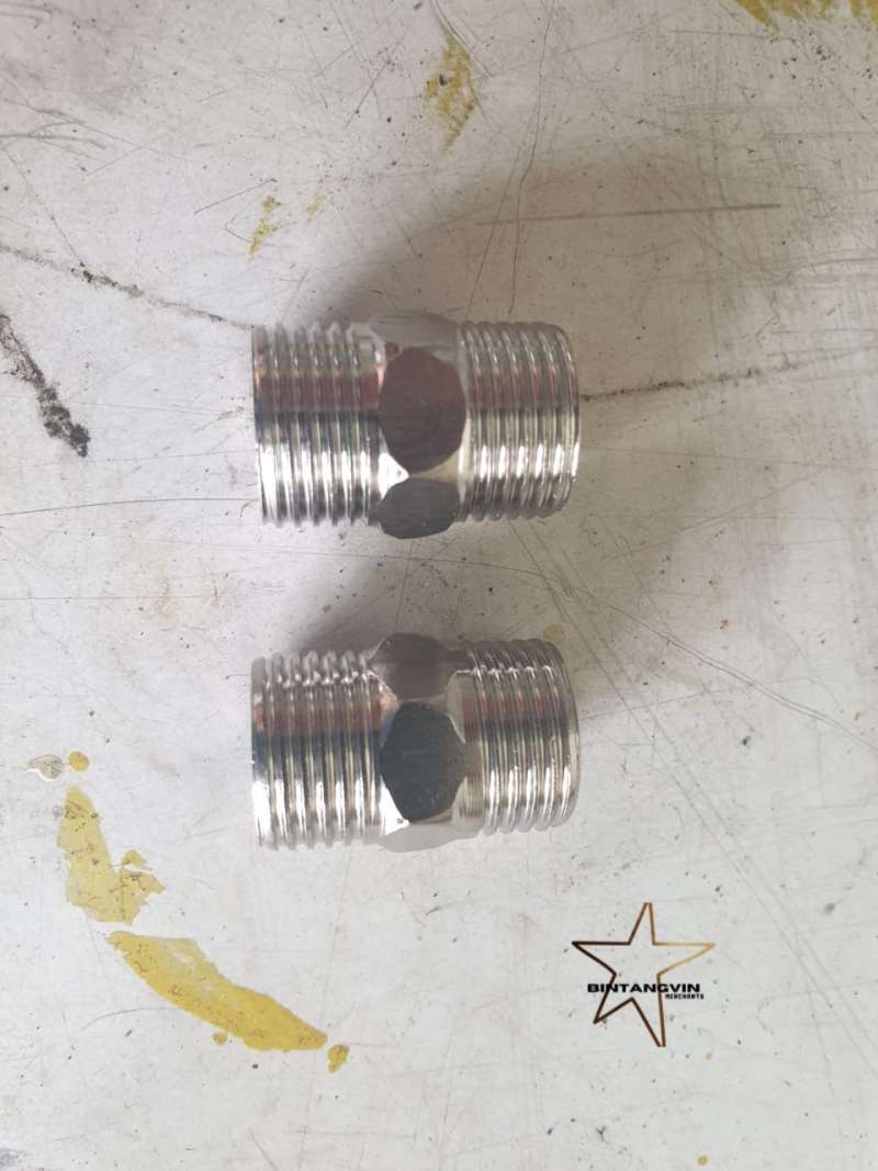 Jual Double nepel stainless steel drat 1/2 inchi di Seller BINTANGVIN MERCHANTS - Kota Jakarta ...
