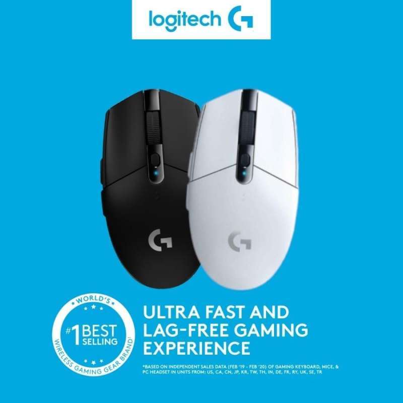 Jual Logitech Gaming Mouse Wireless G304 Lightspeed [original] - Hitam ...