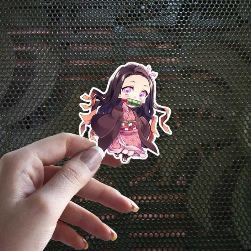 Jual Sticker Decal Vinyl Tahan Air Nezuko Kamado Demon Slayer - Kode B ...