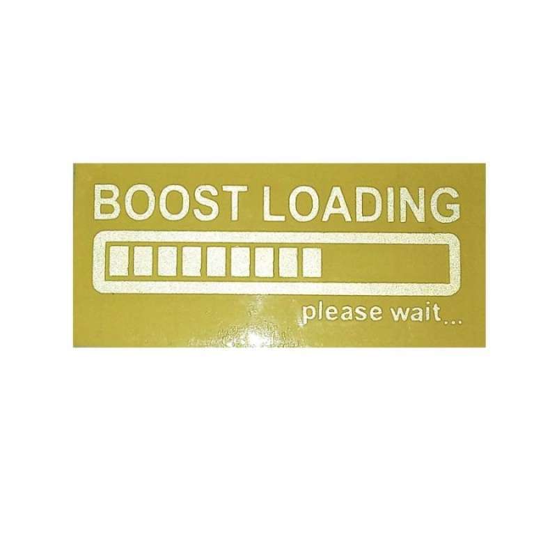 Jual Sticker Motor Cutting Vinyl Reflektif Please Wait Boost Loading Di ...