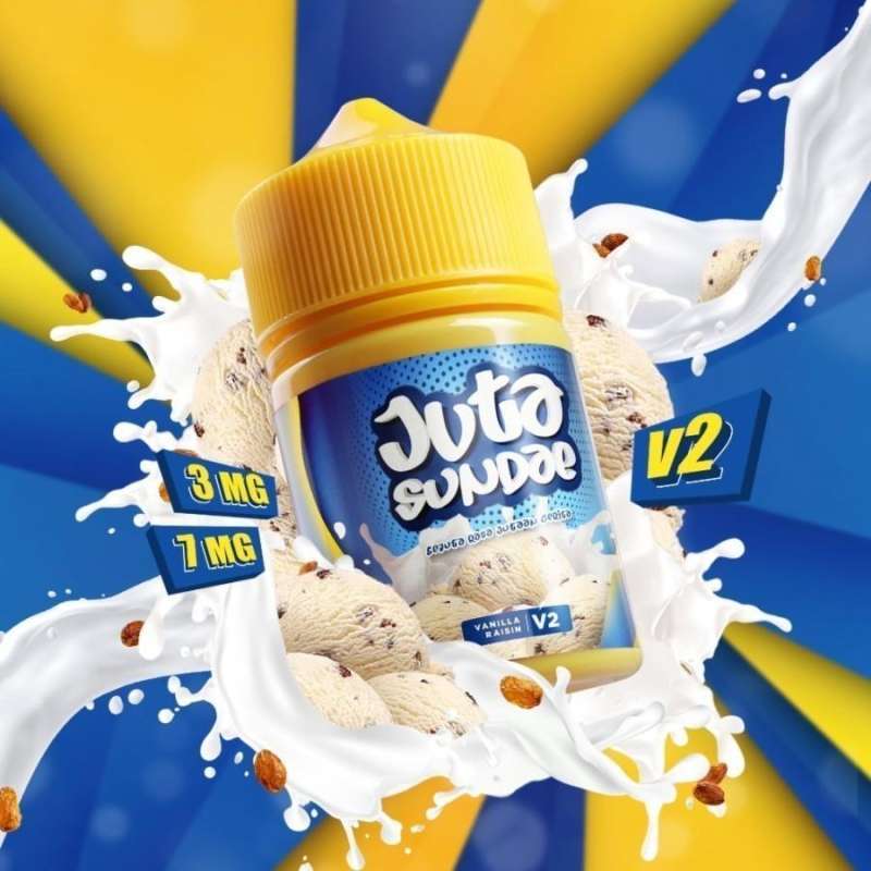 Jual Juta Sundae V2 Vanilla Raisin - Liquid Vape 60ml Di Seller Liquid ...