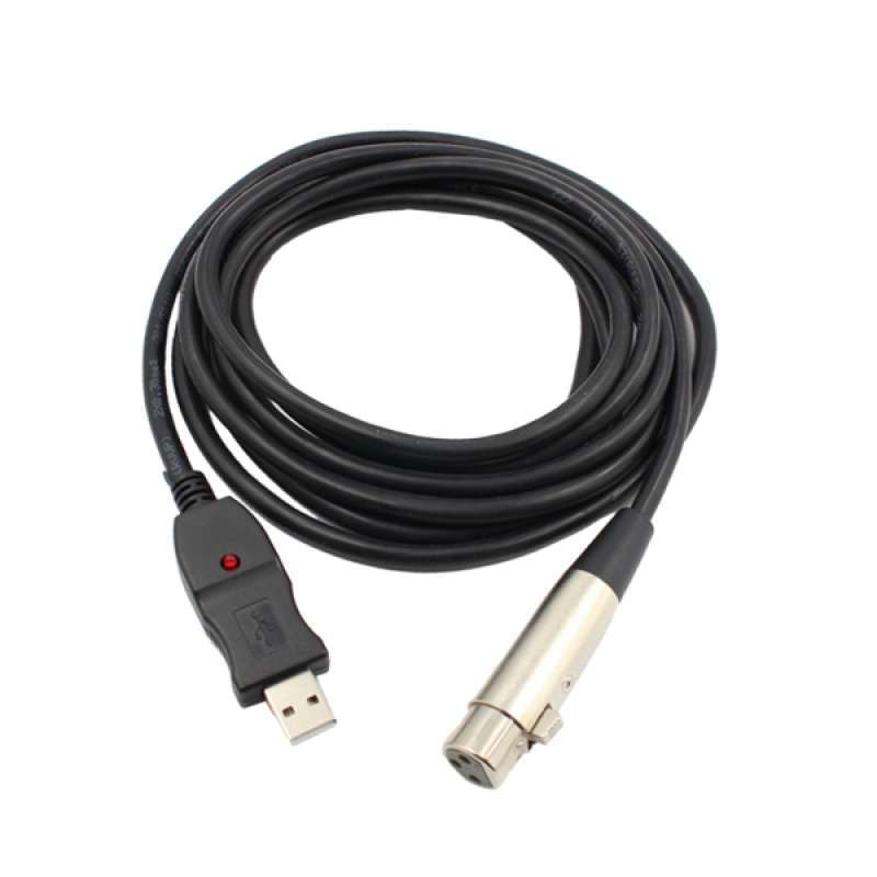 Jual USB Microphone Cable MIC Link Cord Line Studio Audio Adapter ...