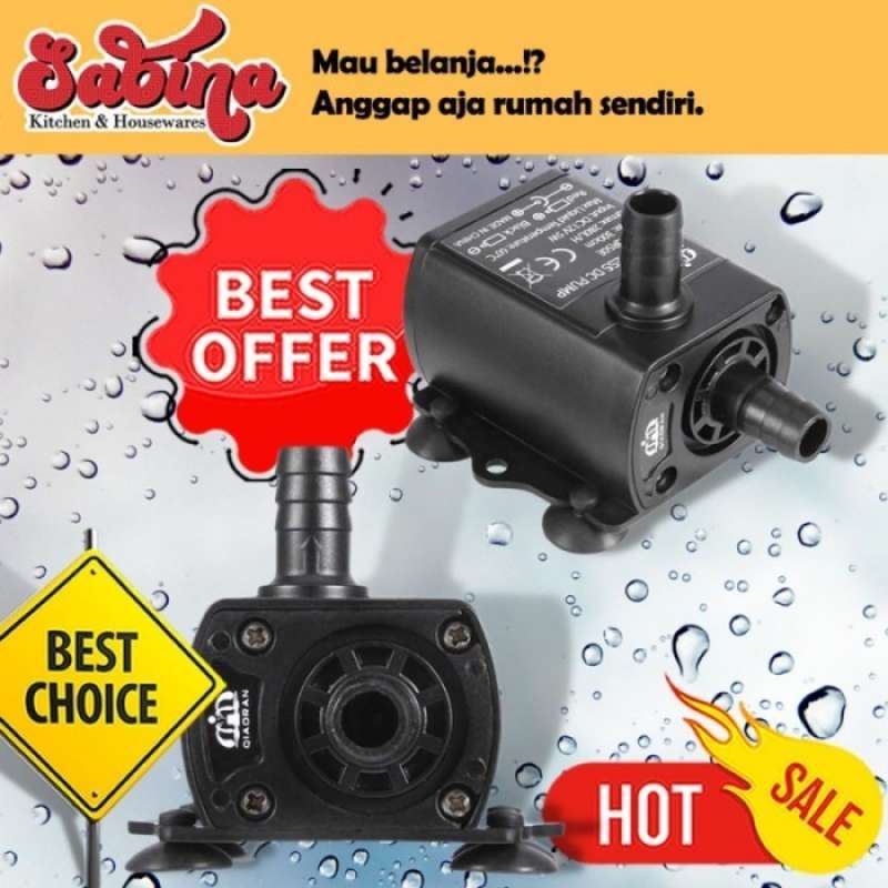 Jual Pompa Air Mini USB Brushless Submersible Aquarium 5V 35dB ...