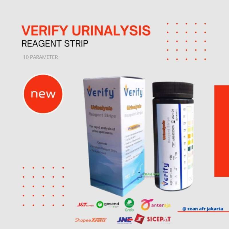 Promo Verify Urinalysis - Reagent Strips - 10 Parameter - Tes Urine 10P ...