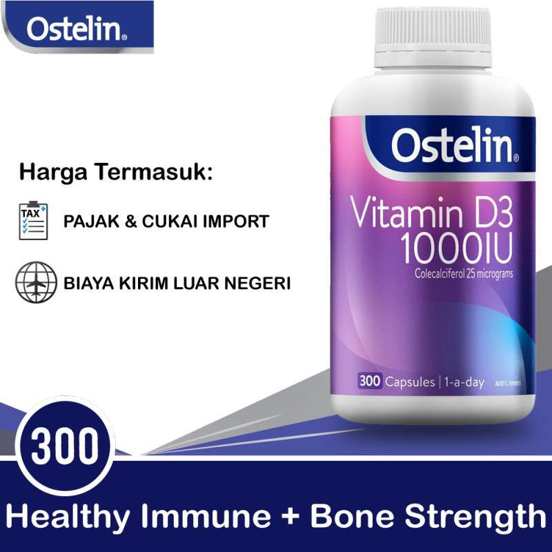 Jual Ostelin Vitamin D3 1000IU Multivitamin [300 Capsules] di Seller ...