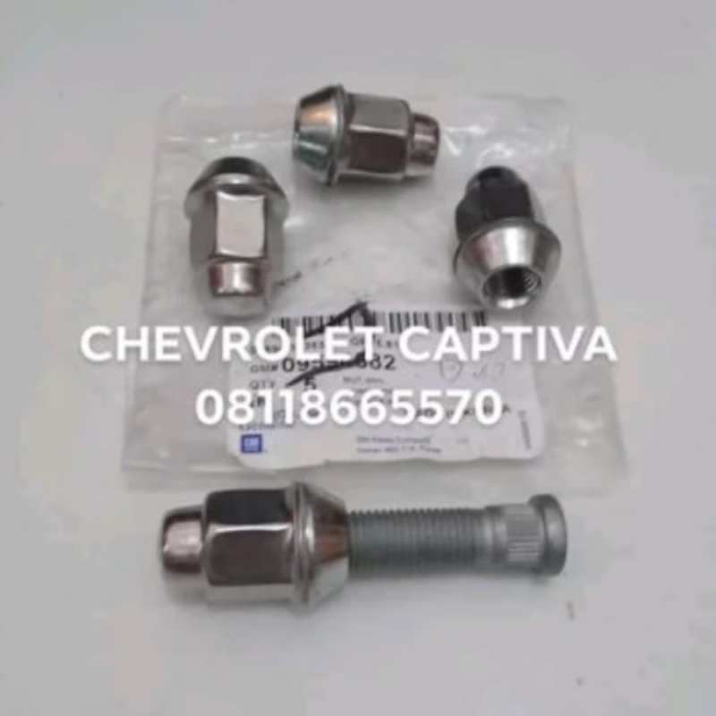 Jual Jual BAUT Bolt MUR Nut Roda set CAPTIVA ALL TYPE ORIGINAL GM ...
