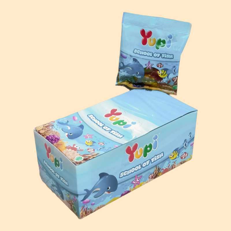 Jual Yupi School Of Fish Jelly Gummy Candy [12 Pcs/box] Di Seller ...