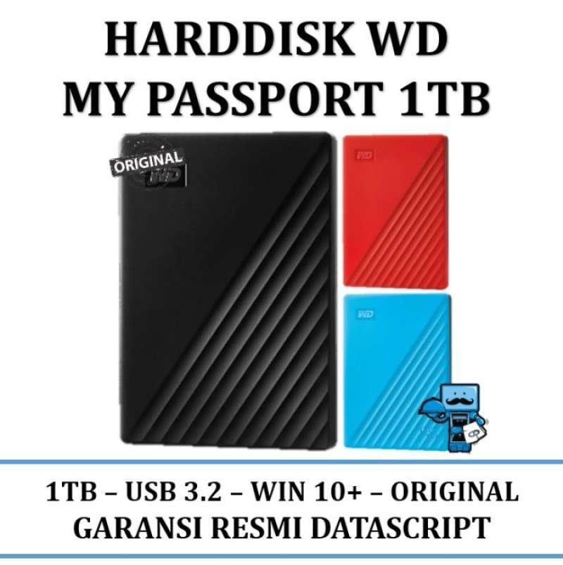 Jual Harddisk External WD My Passport 1 TB - Garansi Resmi di Seller Das Livia Computer - Mangga ...