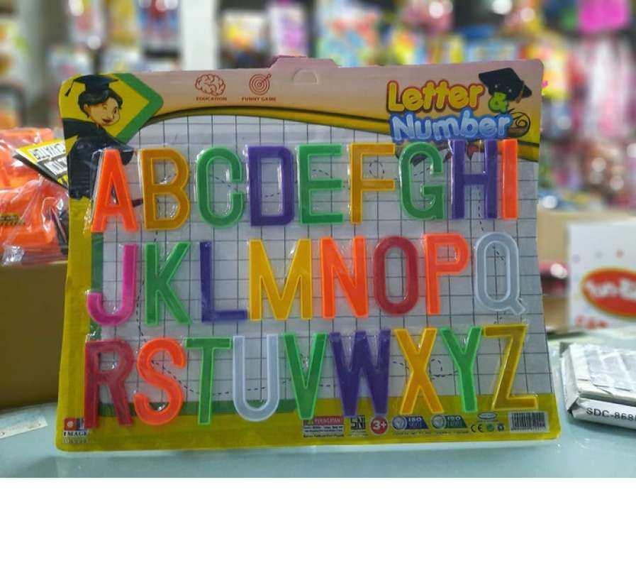Jual Huruf angka letter number alphabet karton belajar membaca alfabet ...