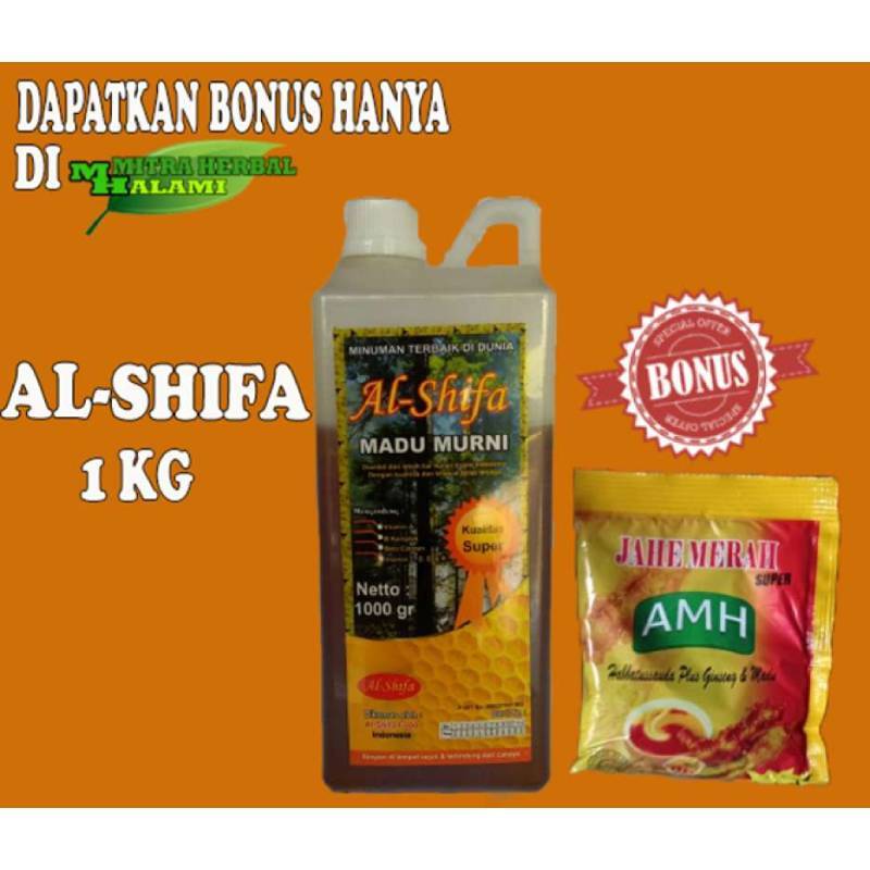 Jual Al Shifa Madu Asli Hutan Tropis 1kg,Plus Bonus Jahe Merah Super ...