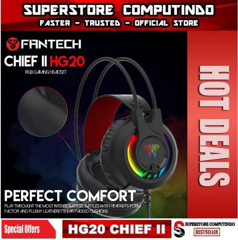 Promo Fantech Hg20 Chief Ii Rgb Gaming Headset Diskon 45% Di Seller ...