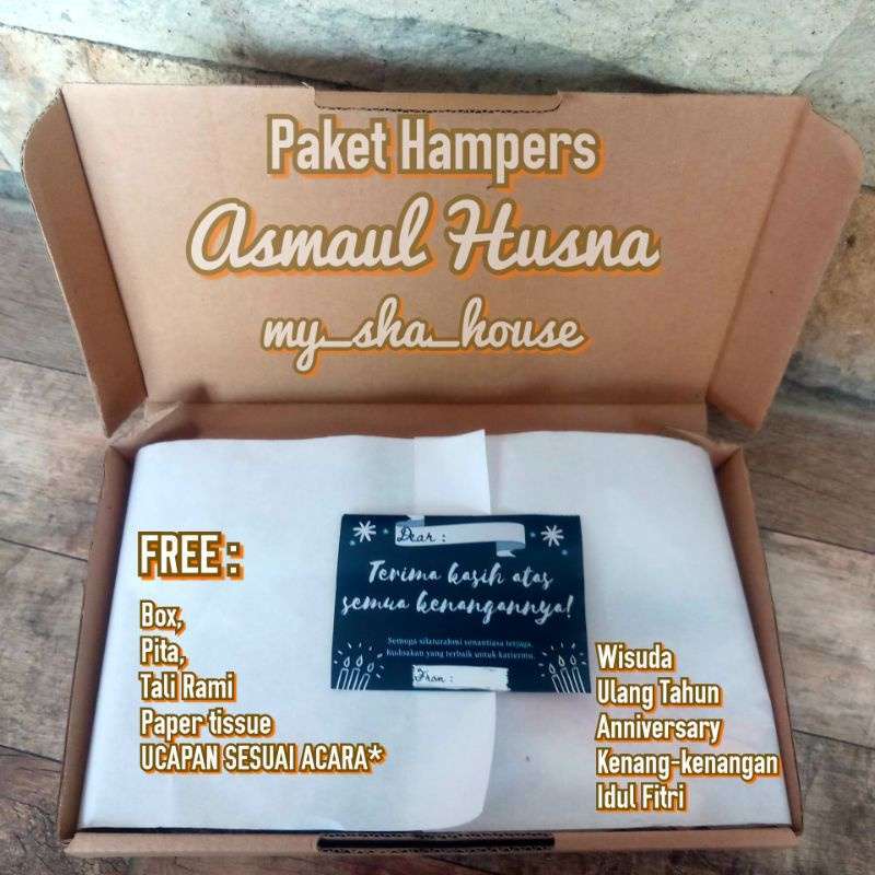 Jual Hampers Al Qayyum Kado Hadiah Gift Box Muslim Souvenir Tahlil ...