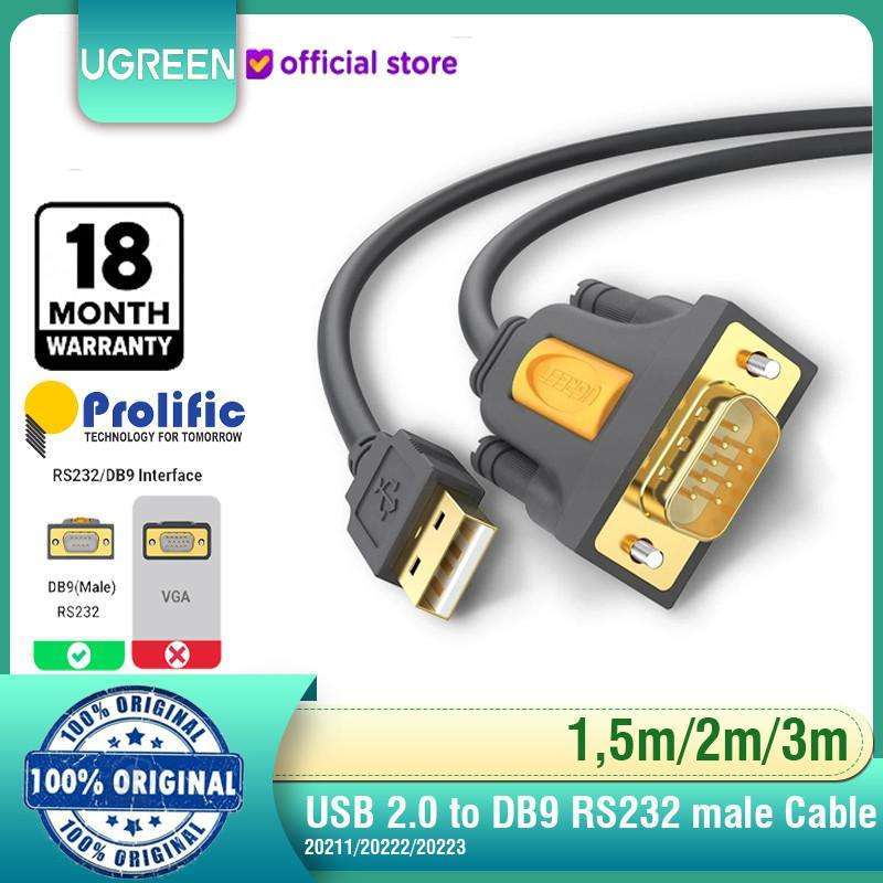 Promo UGREEN USB to DB9 RS-232 Male Adapter Cable Diskon 18% di Seller ...