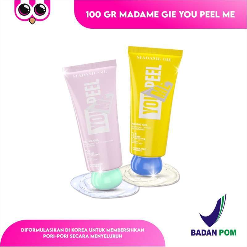 Jual 100 Gr Madame Gie You Peel Me Cleanser Peeling Gel / Pengangkat Sel Kulit Mati - Blueberry ...