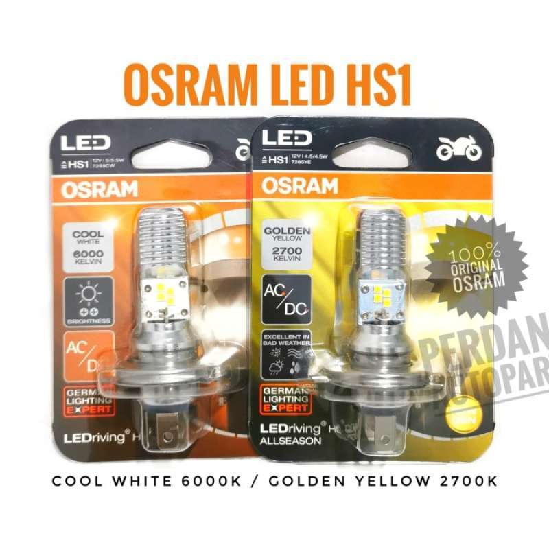 Promo Osram Led Hs1 12V 5/6W K3 Lampu Motor Led Kawasaki Athlete Diskon ...