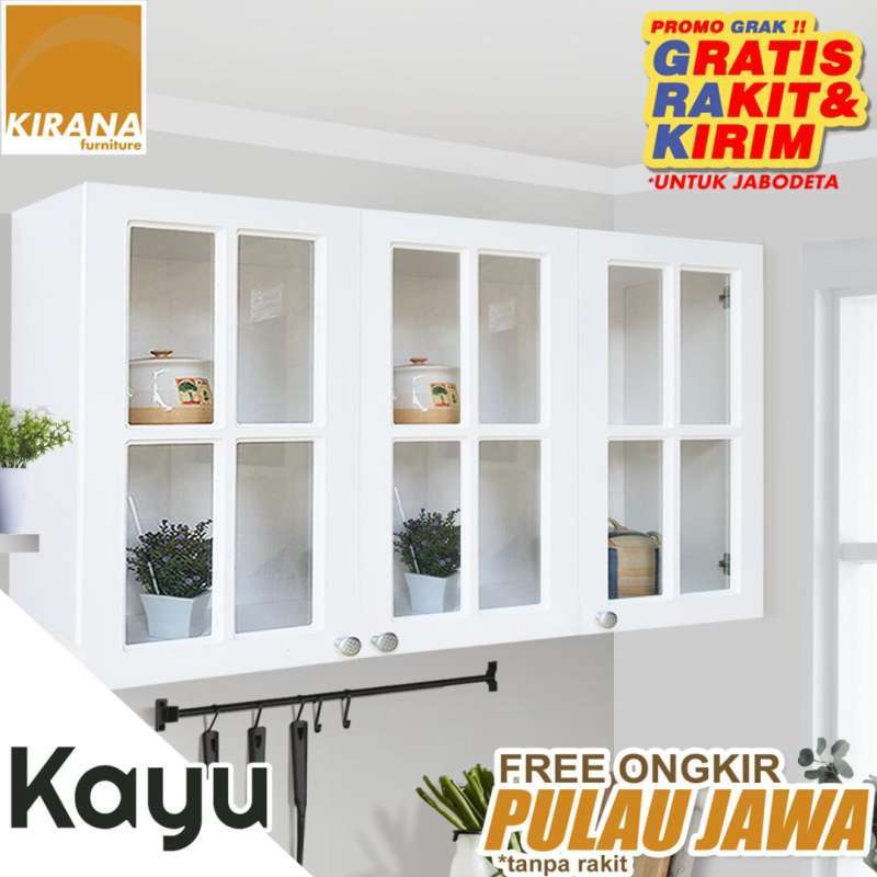 Promo Full Kayu - Kitchen Set Atas Rak Dapur Modern Minimalis Nebraska ...