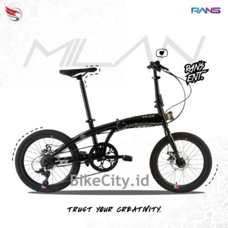 Promo Sepeda Lipat Element Police Milan 8 Speed 20 Inch New - 2022 ...