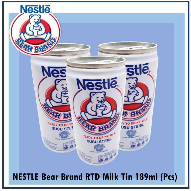 Jual NESTLE Susu BearBrand RTD Milk Tin 189ml Perkaleng di Seller ...