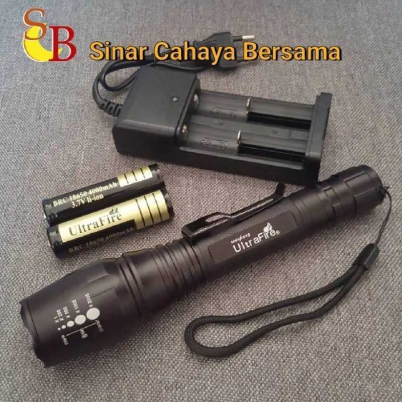 Jual Paket Senter Led Ultrafire Police Panjang Cree Xml T6 Gold Zoom ...