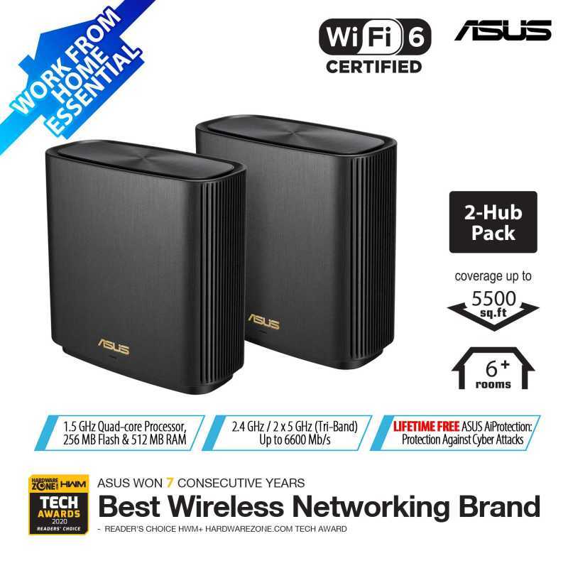 Jual Asus Zenwifi Ax Xt8 Ax6600 Whole Home Tri Band Mesh Wifi 6 System ...