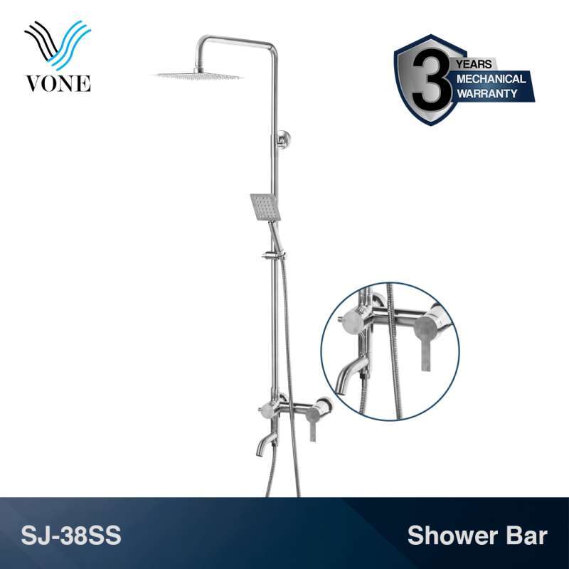 Promo VONE SJ-38SS Shower Tiang Column Panas Dingin Keran Mixer Set ...