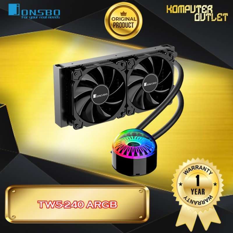 Jual JONSBO TW5-240 (ARGB) JELLYFISH LIQUID COOLER AIO - 240MM BLACK di ...