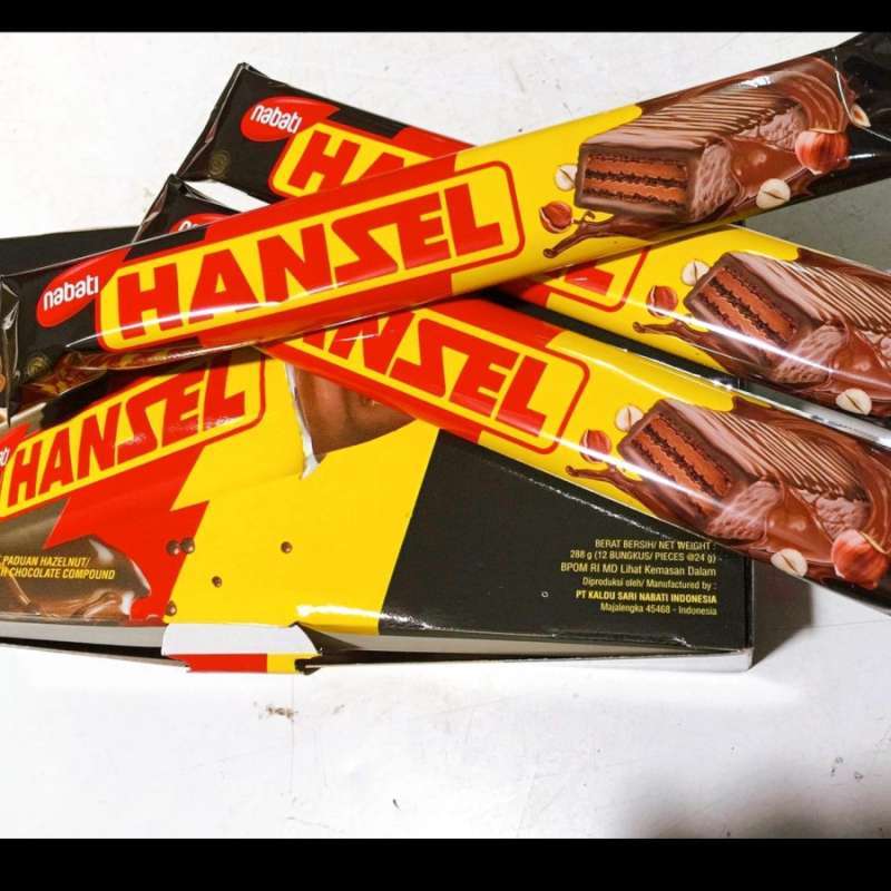 Jual nabati HANZEL Wafer Cokelat HANSEL Hazelnut - Per Box di Seller ...
