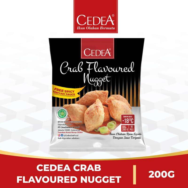 Jual CEDEA CRAB FLAVOURED NUGGET [200g] Halal di Seller Cedea Jakarta ...