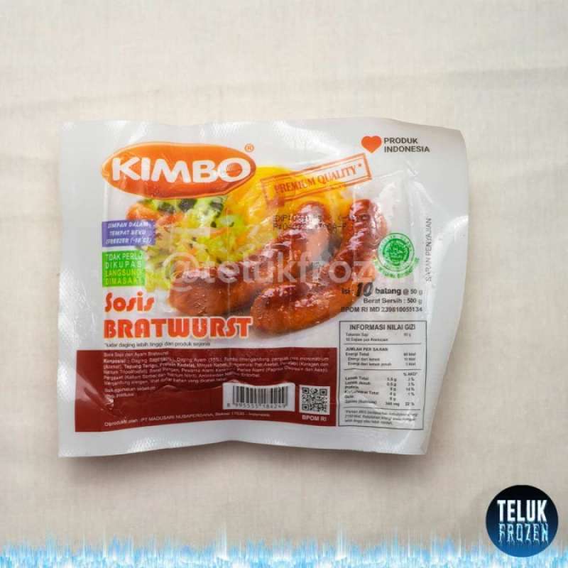 Jual Kimbo Sosis Bratwurst Sapi Jerman 500gr 500 Gram Beef Sausage Mini ...