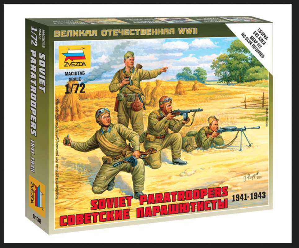 Jual Figure Soviet Paratroopers 1941-1943 Skala 1:72 Zvezda Di Seller Nagatoy - Dukuh Menanggal ...