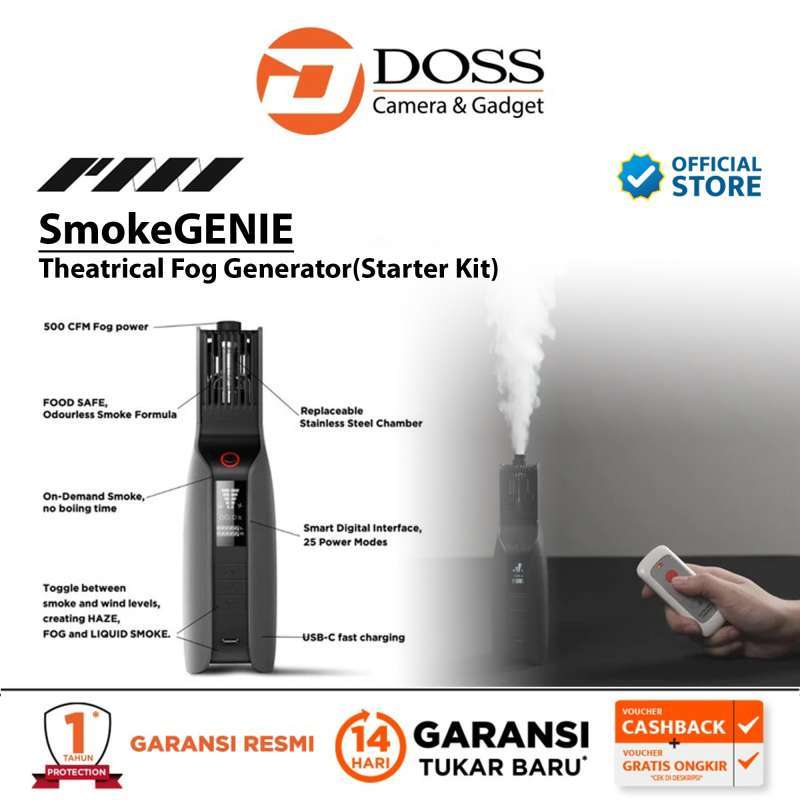 Promo Smoke Genie Theatrical Fog Generator (starter Kit) Diskon 44% Di ...