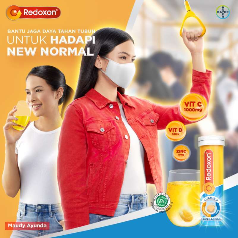 Promo Redoxon Vitamin C + Zinc Rasa Jeruk 24 Sachet Diskon 36% Di ...