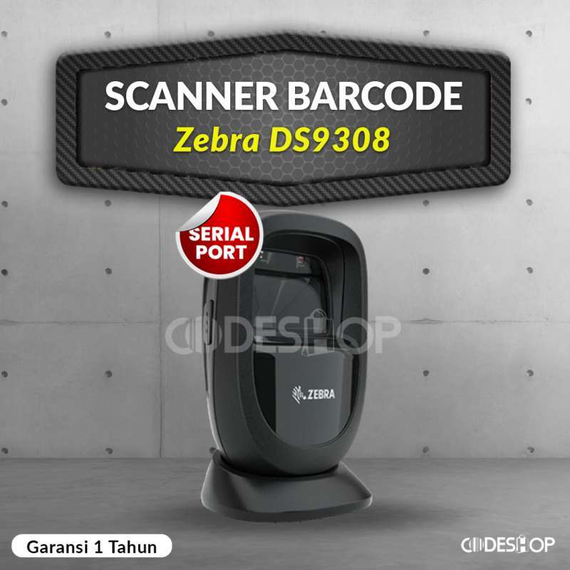 Jual Scanner Barcode Zebra Ds9308 Serial Port Ds-9308 Auto Scan Layar ...
