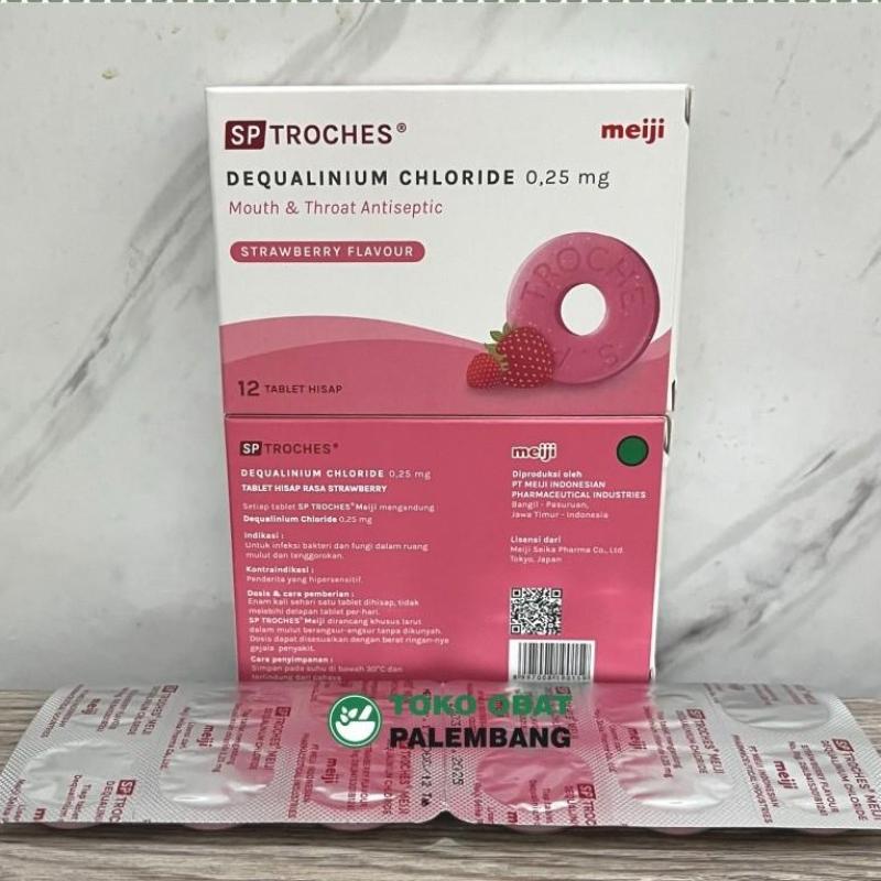 Jual Sp Troches 12tablet Hisap Strawberry Tenggorokan Meiji Antiseptic ...