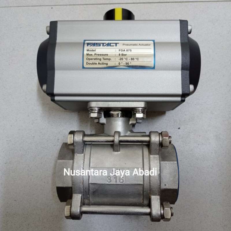 Promo Ball Valve Pneumatic Actuator Stainless Drat 2 inchi Diskon 23% ...
