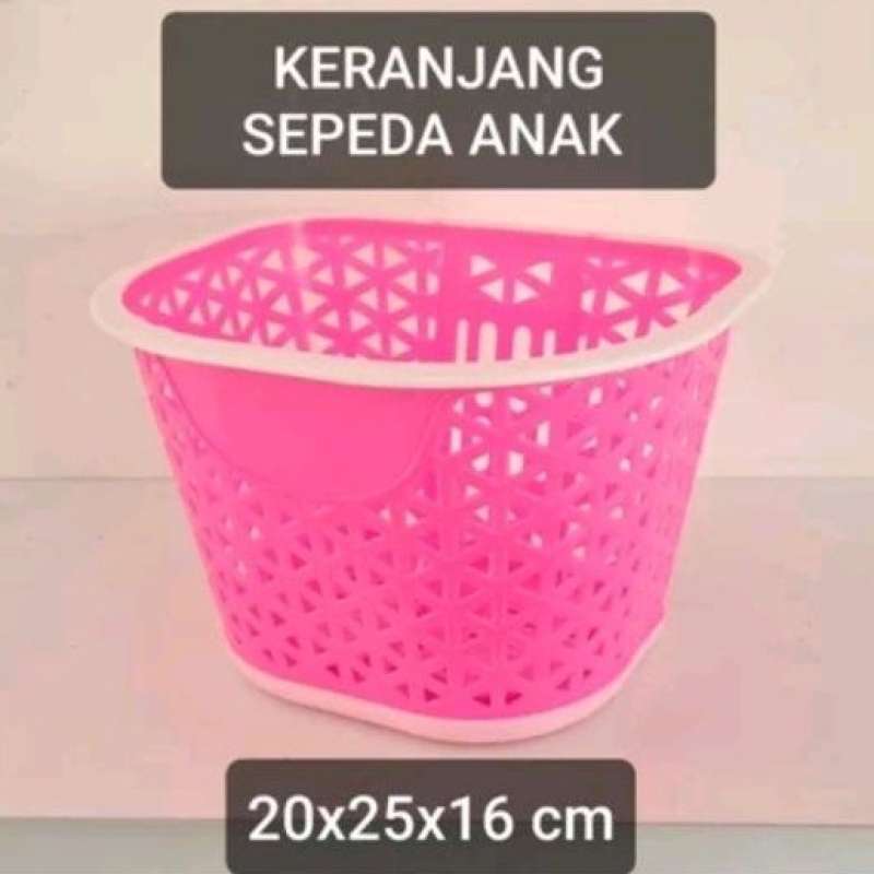 Jual Keranjang Kranjang Sepeda Anak Kecil warna pink merah muda hijau ...