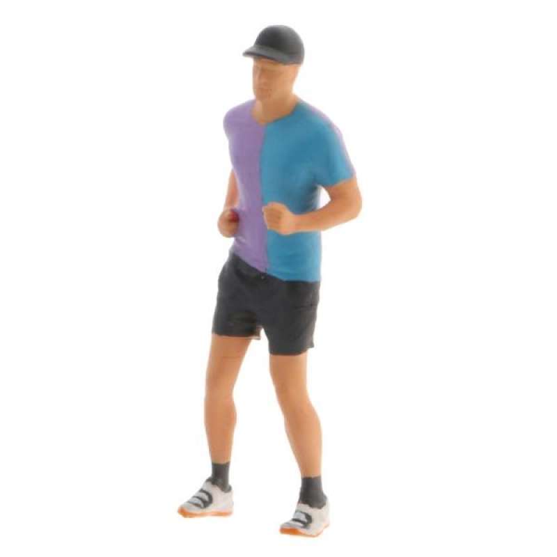Promo 1:64 Street Sports Scenario Tiny Runner Figure Building Layout ...