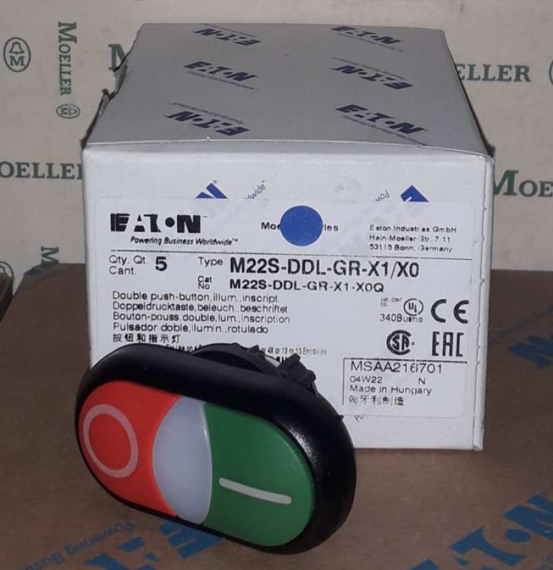 Jual M22s-ddl-gr-x1/x0 Eaton Moeller - Push Button Actuator Di Seller Berkah Mulia Store - Duren ...