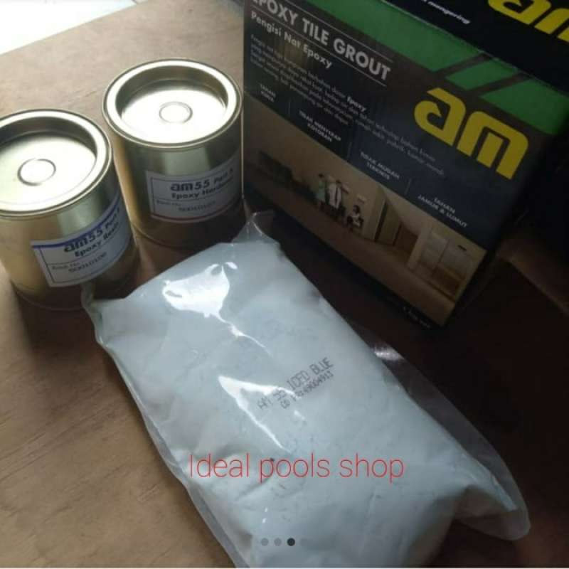 Jual Am 55 Warna Iced Blue E Poxy Nat Keramik Dan Kolam Renang Kemasan ...
