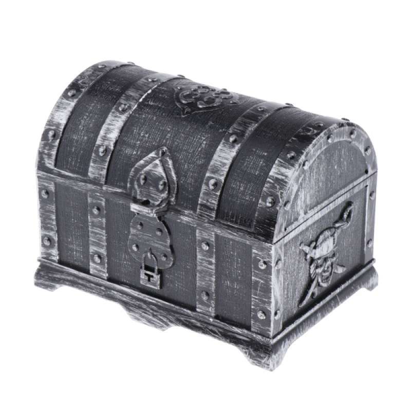 Jual Plastic Pirate Treasure Chest Box For Party Favors And Small Toys ...
