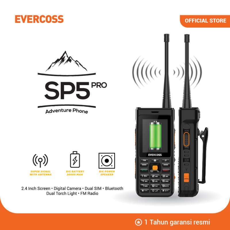 Promo EVERCOSS SP5 MODEL OUTDOOR POWERBANK FUNCTION Diskon 28% di ...