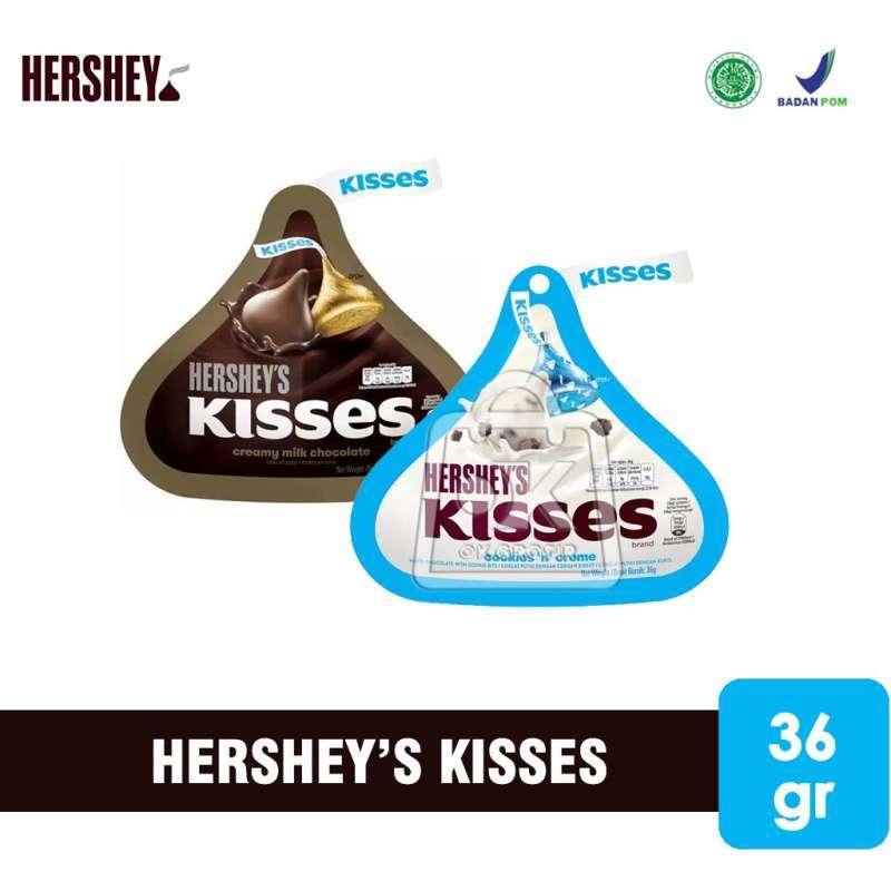 Promo Hersheys Kisses Chocolate / Cookies N Cream / Milk Chocolate ...