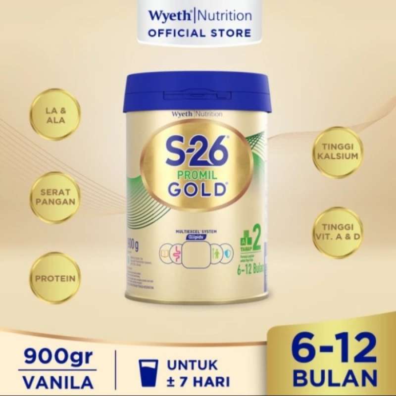 Jual S26 S-26 Promil Gold Tahap 2 900g Wyeth Susu Bayi/anak Usia 6-12 ... Jual S26 S-26 Promil Gold Tahap 2 900g Wyeth Susu Bayi/anak Usia 6-12 ...