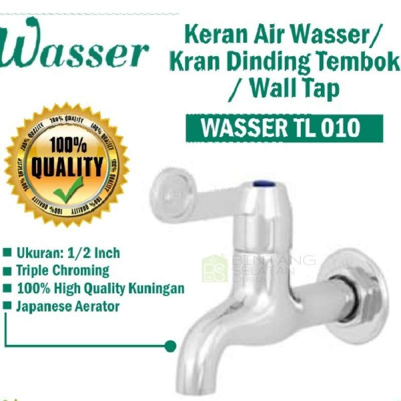 Jual Keran Air Wasser/ Kran Dinding Tembok / Wall Tap Wasser Tl 010 ...